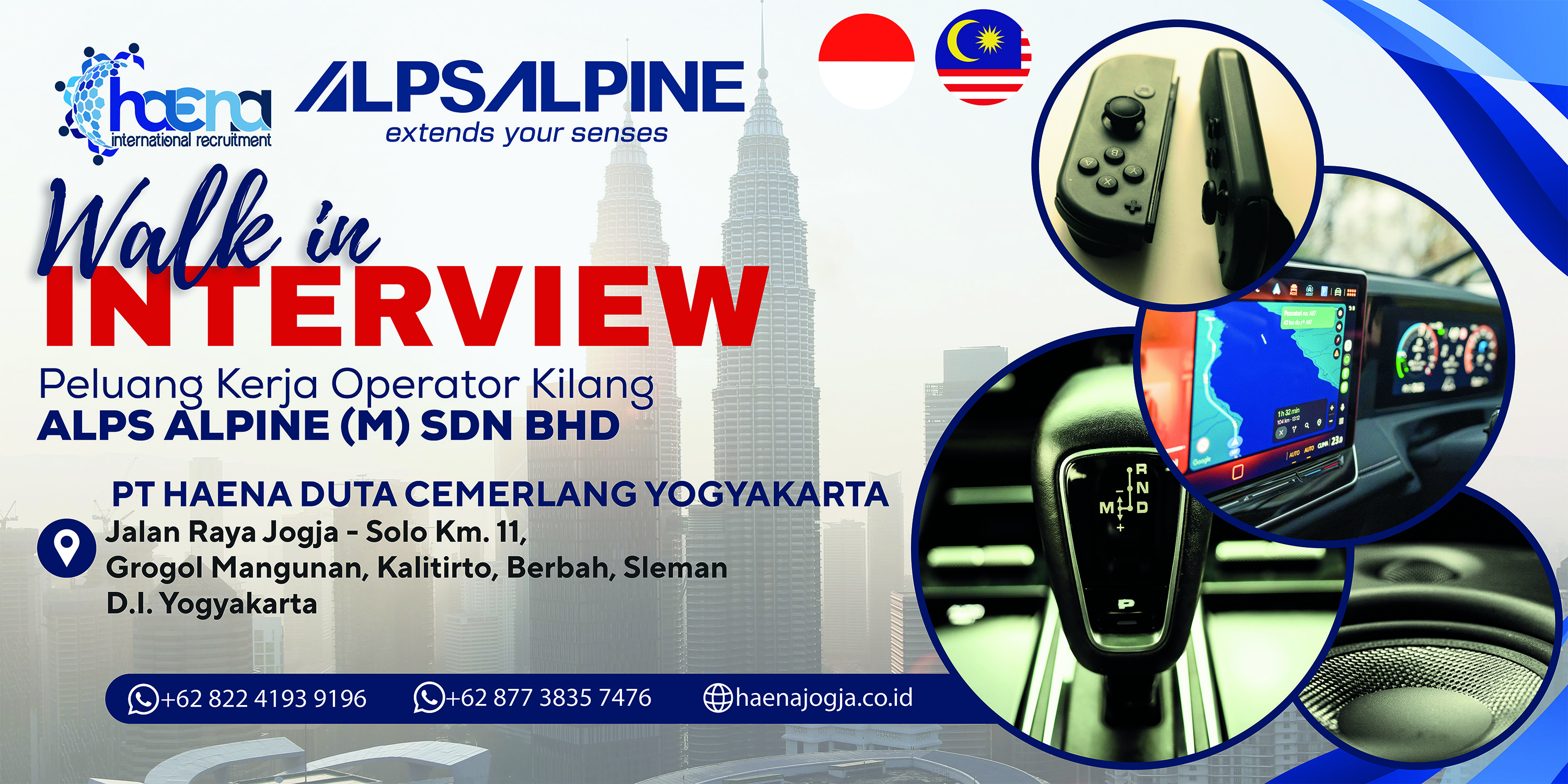 Walk In Interview ALPS Alpine Production Operator - PT. Haena Duta ...